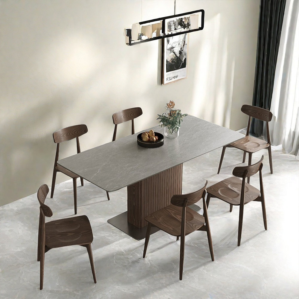 Retro rectangle dining table store